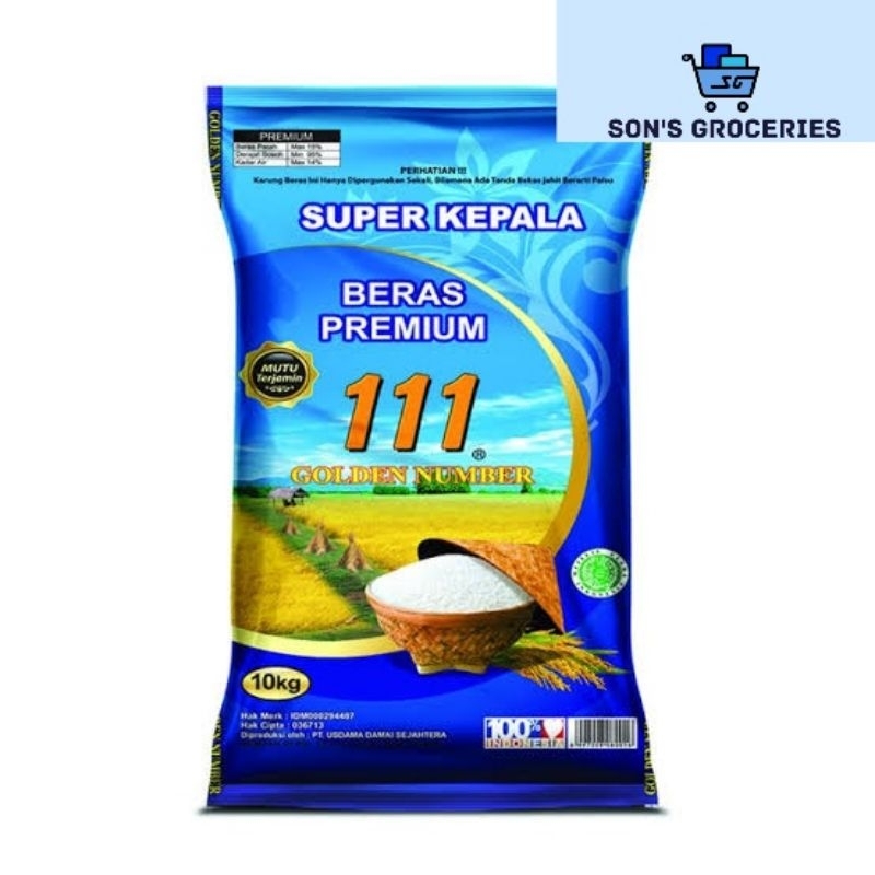 Jual Beras premium 111 Golden Number 10kg | Shopee Indonesia