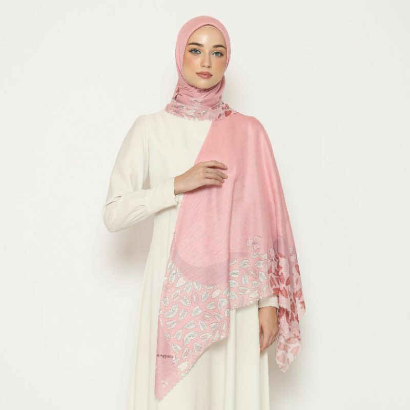 Jual Hijab Voal Premium Batik Simbut Pink | Shopee Indonesia