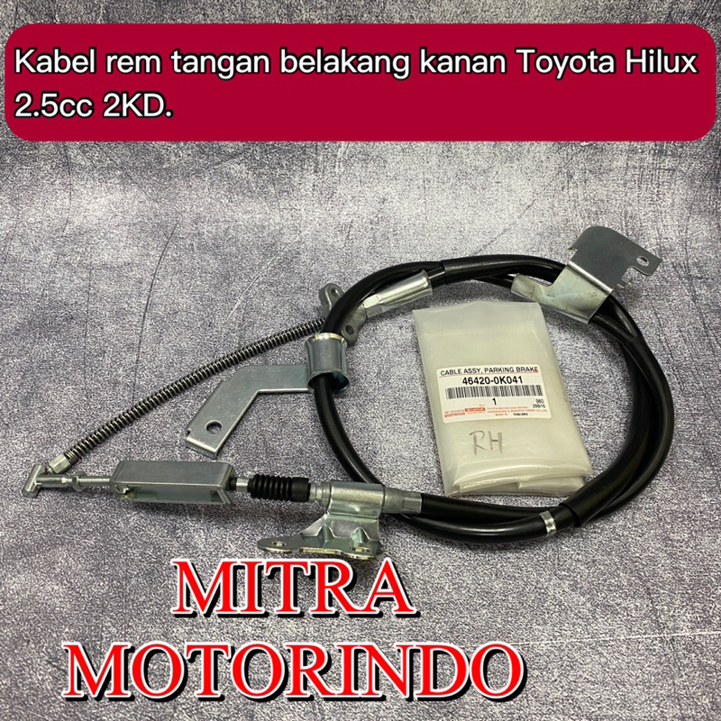Jual Kabel hand brake belakang kanan toyota hilux 2.5cc 2kd 46420-0K041 ...