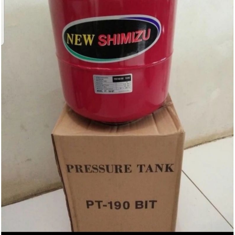 Jual tabung jet pump shimizu - tangki merah - presure tank 19L | Shopee ...