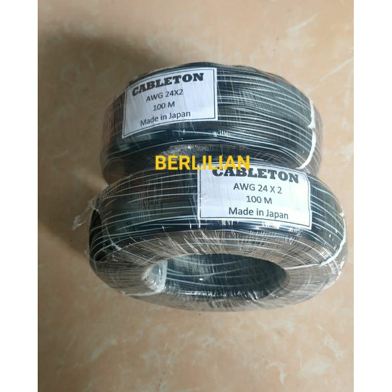 Jual Kabel Awg 2x24 1rol Panjang 100meter Serabut Tembaga Putih Made in Japan | Shopee Indonesia