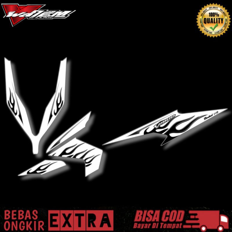 Jual STRIPING TRANSPARAN VARIO 110 TECHNO CUSTOM API FIRE | Shopee Indonesia