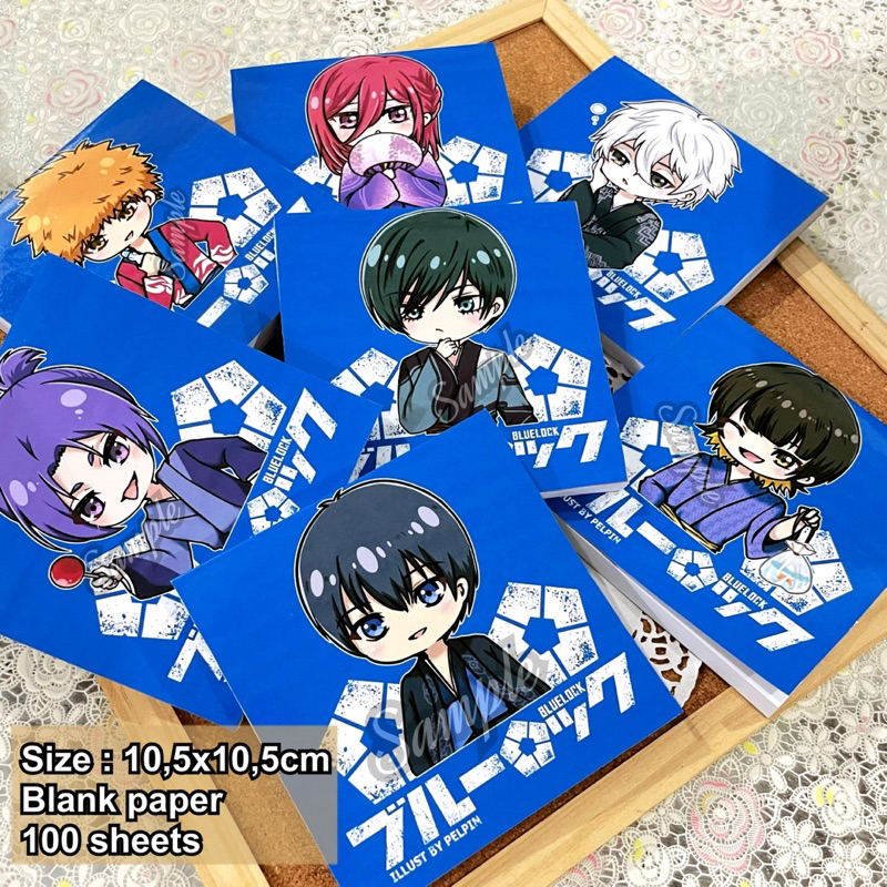 Jual note book anime notes mini anime blue lock bluelock japan kimono ...