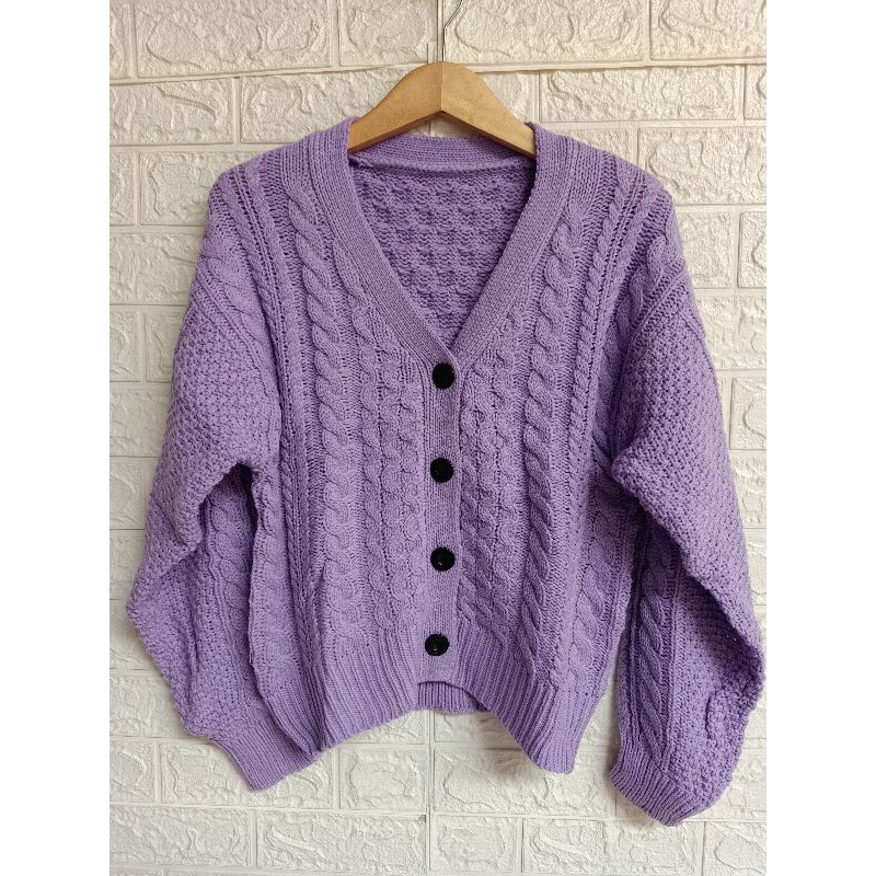 Jual cardigan outer rajut wanita //outer rajut //sweater rajut //cardigan rajut premium | Shopee ...