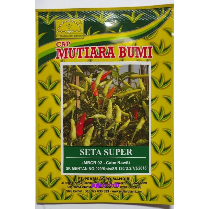Jual Benih cabe rawit SETA SUPER isi 10 gram dari Mutiara Bumi | Shopee ...