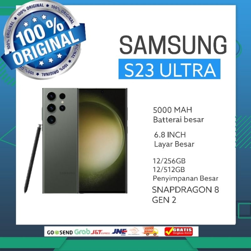 Jual Samsung Galaxy S23 ULTRA 12/256 Garansi Resmi SEIN | Shopee Indonesia