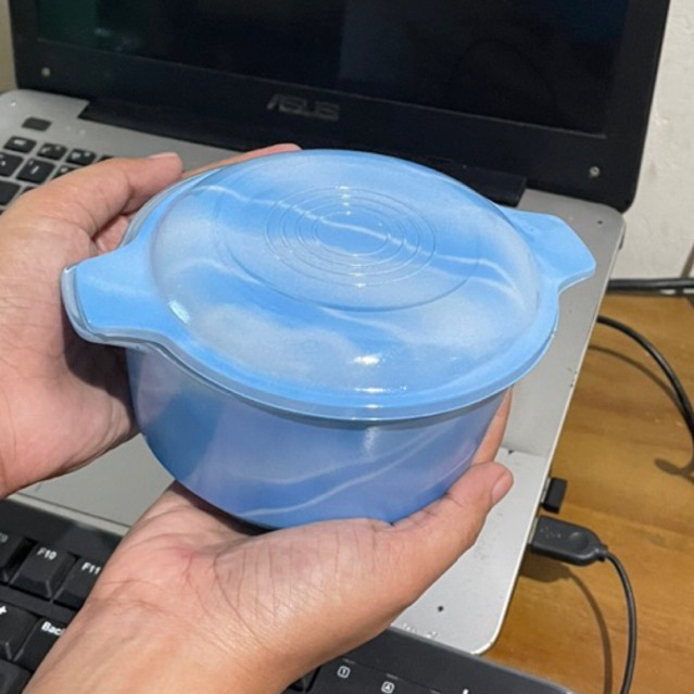 Jual Mangkok Kaca Motif Tutup Kaca Serving Bowl Casserole With Lid Mangkuk Kaca Tutup 500 Ml