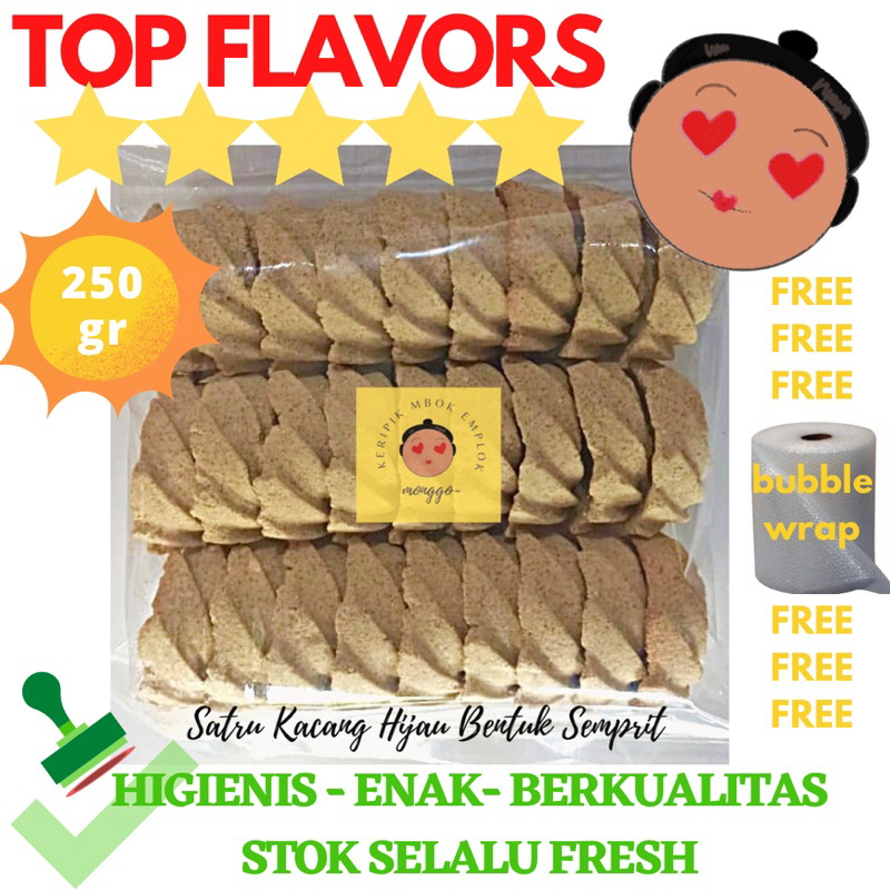 Jual KUE SATRU SATU KACANG HIJAU KACANG IJO 250 GR KUE TRADISIONAL KUE ...