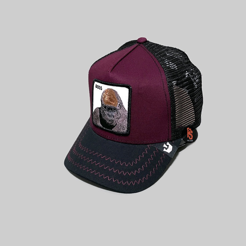 Jual TOPI ORIGINAL GOORIN BROS TRUCKER BOSS MAROON BLACK | Shopee Indonesia