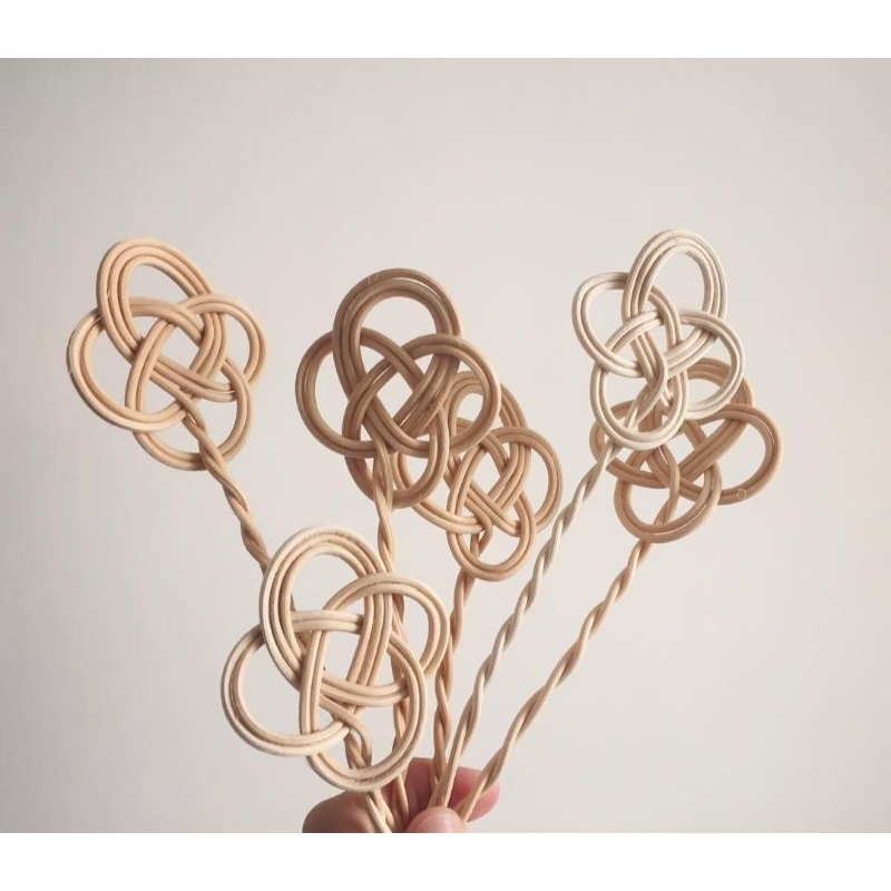 Jual pembatas buku rotan motif ulir/rattan bookmark/reed stick diffuser ...