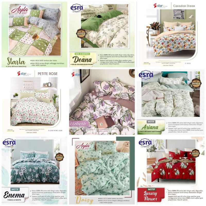 Jual Request/custom Size/ukuran/Ukuran Khusus Sprei Bahan CVC Homemade ...