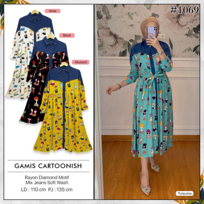 Jual Midi Cartoon 4 Warna | Shopee Indonesia