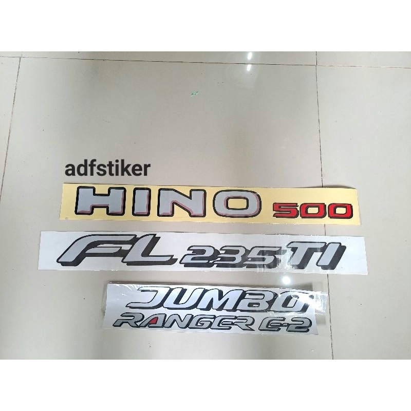 Jual Stiker Hino 500 Fl 235 ti / stiker hino 500 FL235TI hino 500 jumbo ...