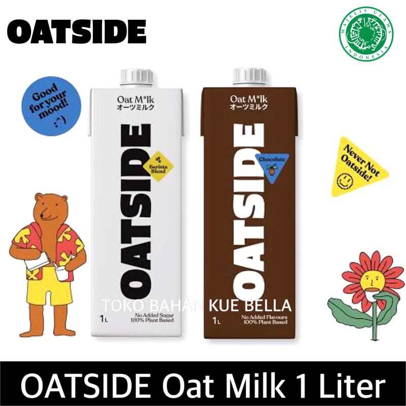 Jual OATSIDE Milk 1 Liter Barista Blend / Chocolate - Susu Gandum ...