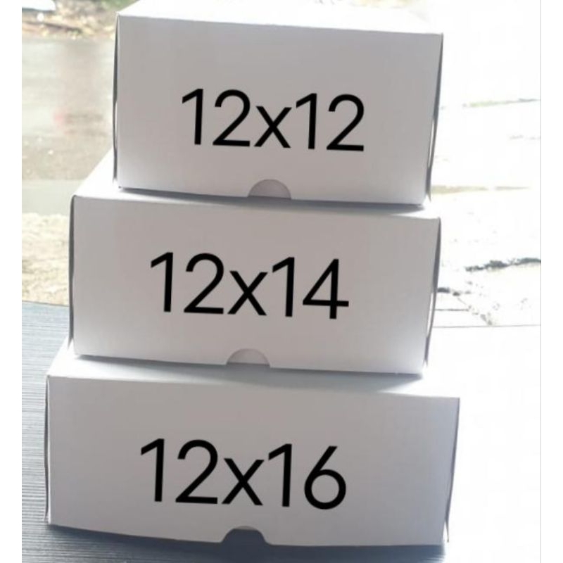 Jual isi 50 dus snack putih polos murah / dus kue / snack box ukuran ...