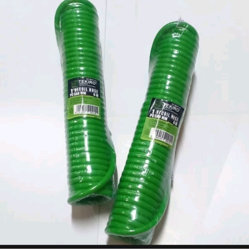Jual SELANG RECOIL ANGIN KOMPRESOR SPIRAL HOSE 6 9 12 Meter TEKIRO ...