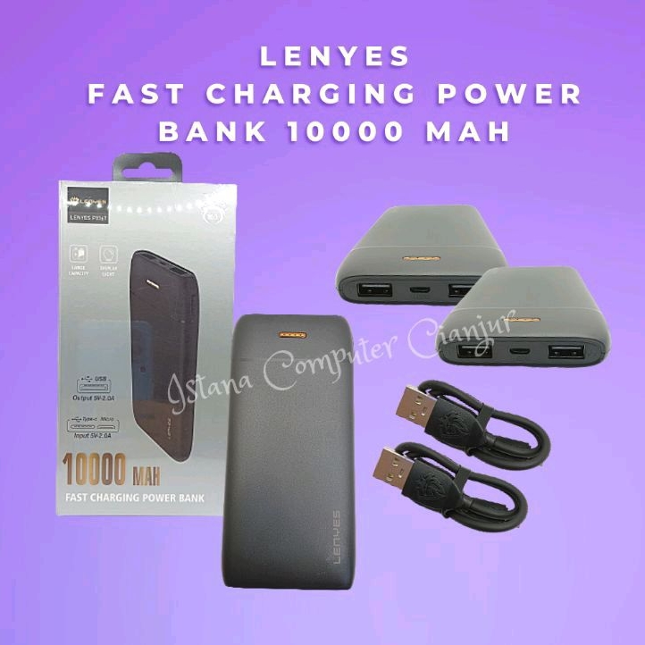 Jual Lenyes Fast Charging Power Bank 10000 MAH | Shopee Indonesia