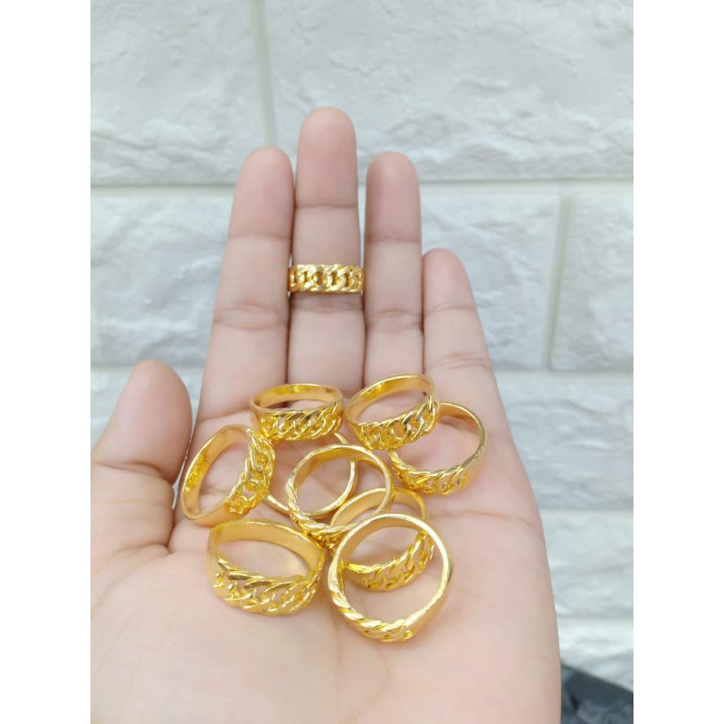 Jual Cincin belah rotan golden dan penang bisa cincin nikah,awet,tahan ...