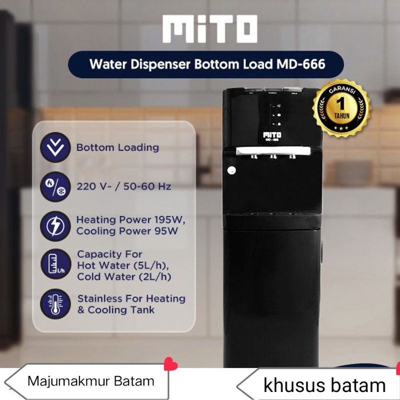 Jual DISPENSER GALON BAWAH MITO MD666 GARANSI RESMI | Shopee Indonesia
