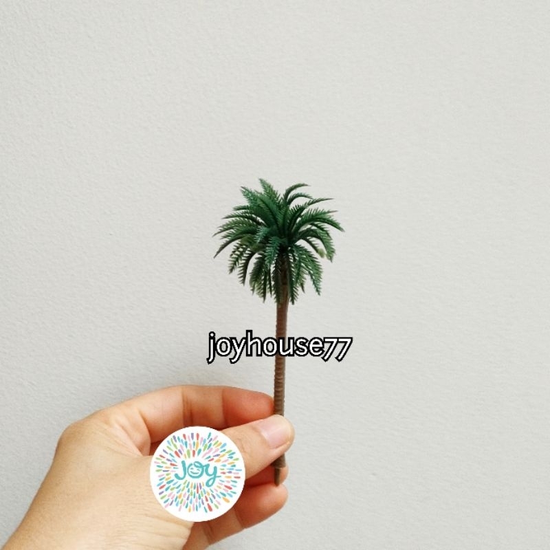 Jual 1pc Miniatur Pohon Kelapa Plastik Palm Buatan Palem Pantai Laut ...