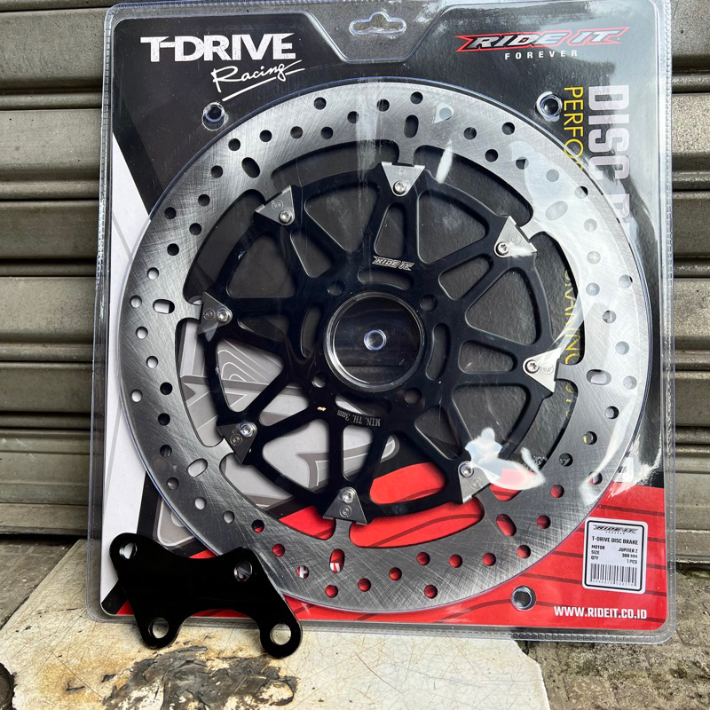 Jual piringan disc t drive uk 300 cakram rideit tdrive jupiter megapro tirev set breket | Shopee ...