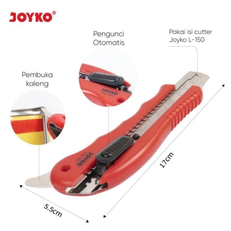 Jual Cuter Joyko Besar CU-501 (1pcs) | Shopee Indonesia