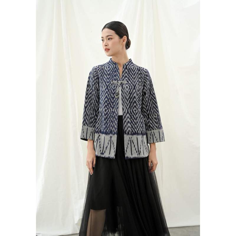 Jual blazer tenun jepara ethnik baju tenun jepara atasan wanita fashion ...