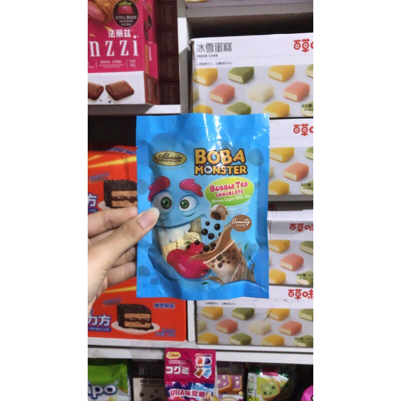 Jual Alessio Ciottolato Boba Monster Strawberry Yogurt Bubble Tea ECER ...