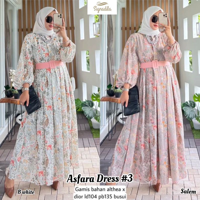 Jual ASFARA DRESS #3 BY SIGNADILA LD 104 PB 135 BUSUI Athlea x Dior ...