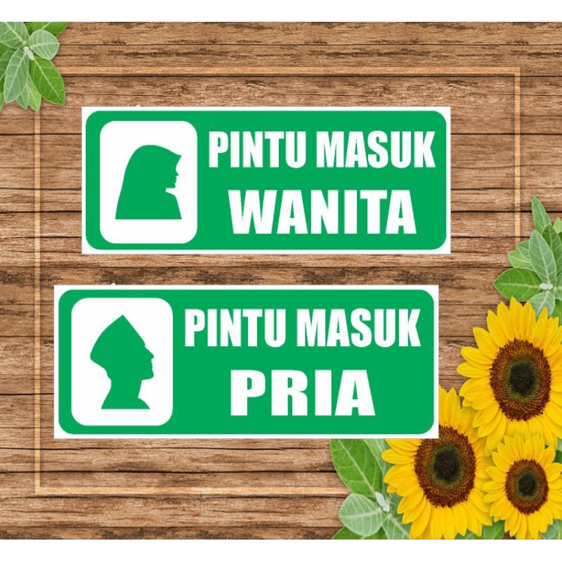 Jual STIKER PINTU MASUK WANITA 30x15cm | Shopee Indonesia