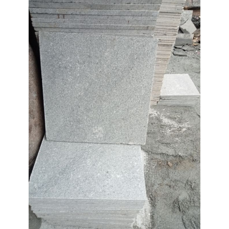 Jual batu alam andesit polos bakar ukuran 40×40cm/batu alam dinding ...