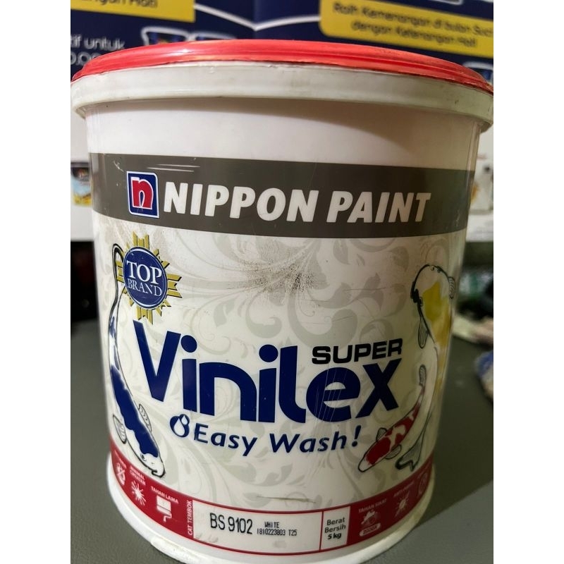 Jual cat tembok interior super vinilex easy wash nippon paint | Shopee ...
