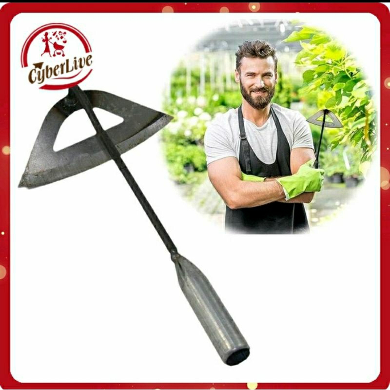 Jual CANGKUL FULL BESI TANAMAN BERKEBUN - GARUKAN RUMPUT MODEL LUBANG ...
