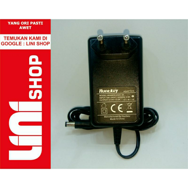 Jual ADAPTOR CHARGER HUAWEI HUNTKEY 12V 2A ORIGINAL CCTV LED MODEM ...