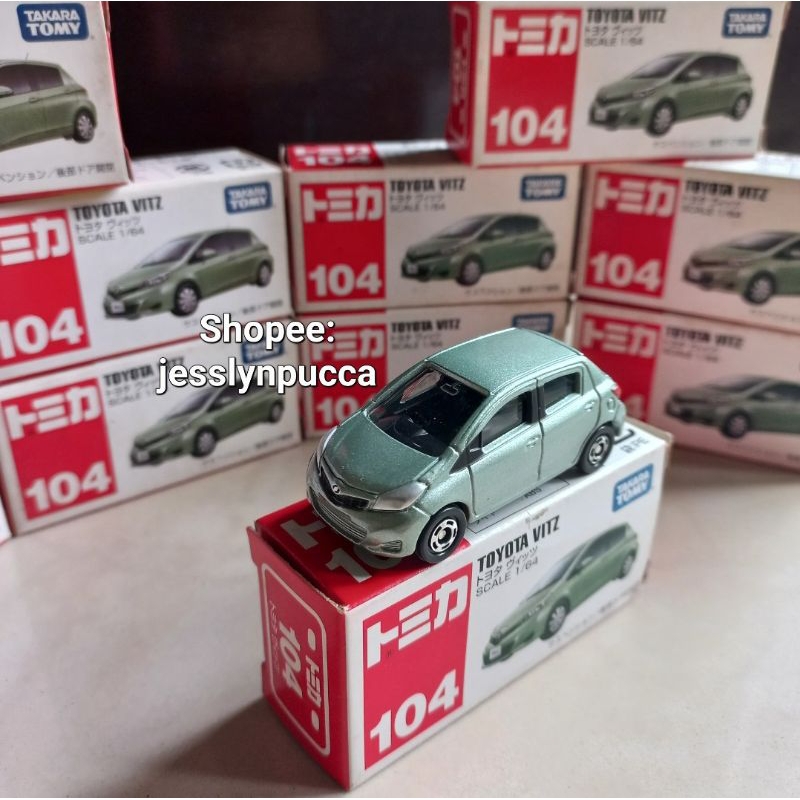 Jual TOMICA TOYOTA YARIS VITZ #104 TAKARA TOMY DIECAST MOBIL HATCHBACK CITY CAR KOLEKTOR MAINAN ...