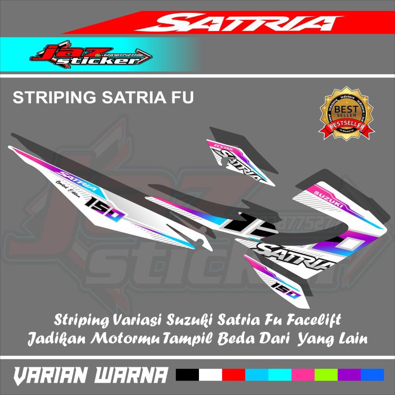 Jual PROMO / STRIPING / SATRIA FU 150 / FACELIF / VARIASI / RAINBOW ...