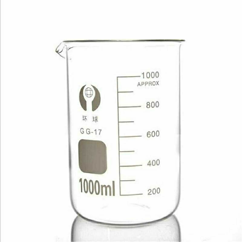 Jual Gelas Ukur Kaca Laboratorium Lab kimia 1000ml 50ml 100ml 250ml ...