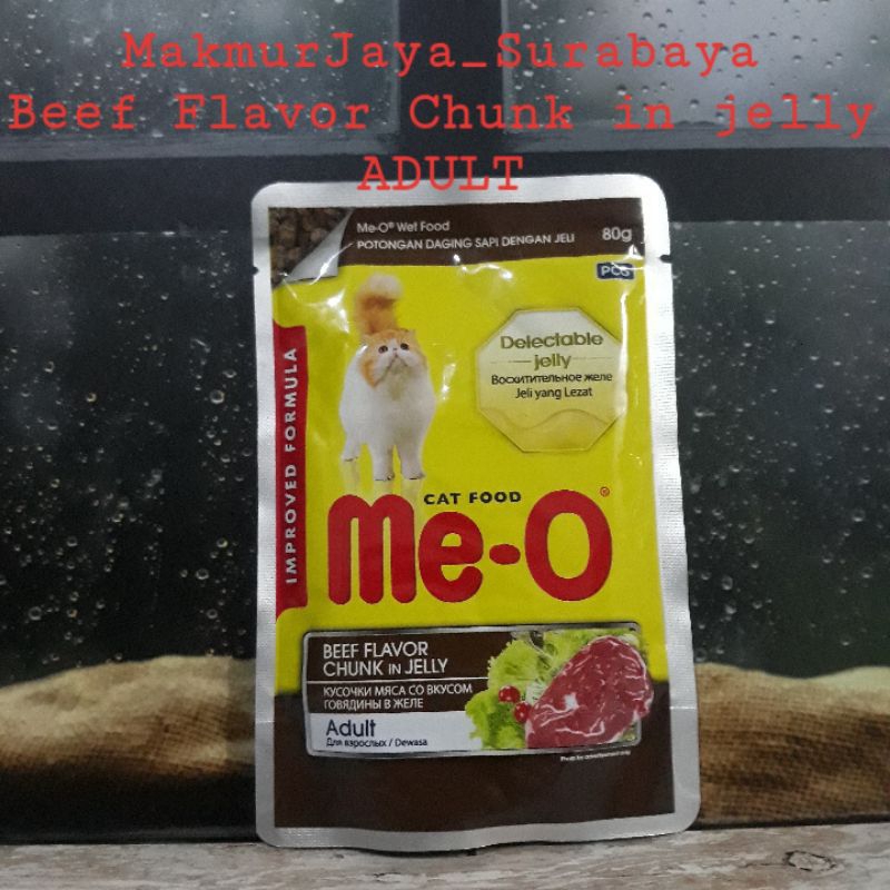 Jual MEO pouch 80gr Makanan Kucing Basah/Wet food kitten&adult varian ...