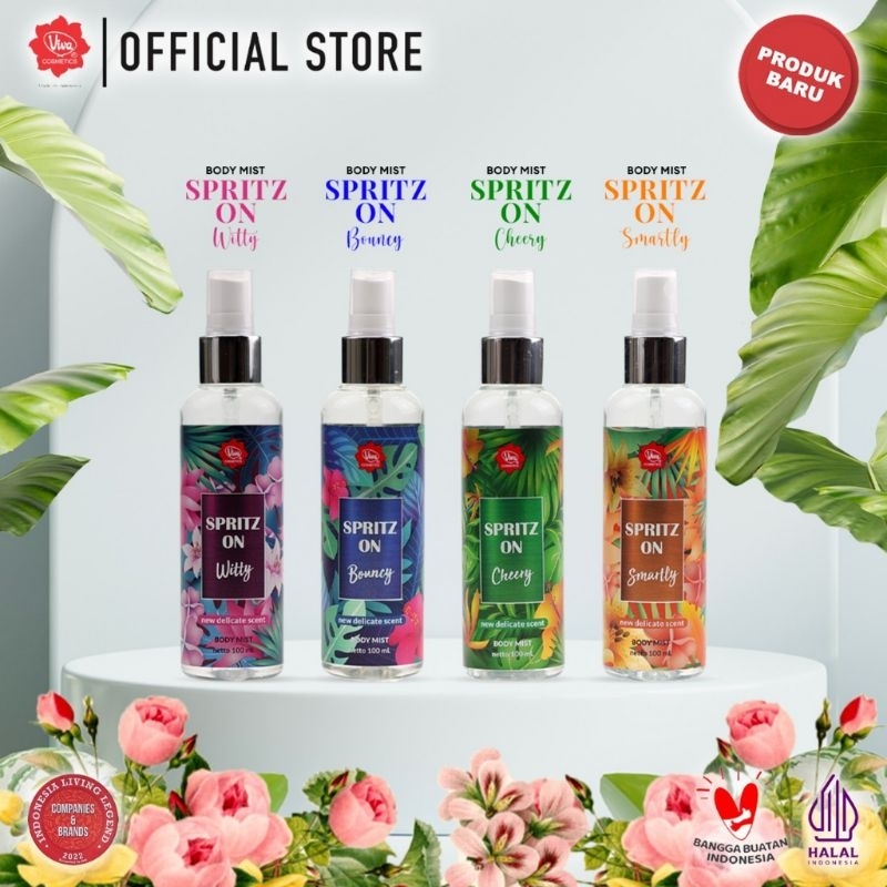 Jual [ COSMO ] Viva Body Mist Spritz On for Women 100ml | Shopee Indonesia
