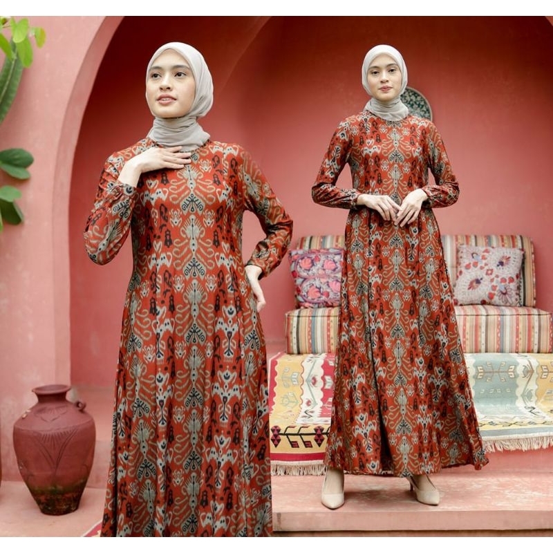 Jual Gamis Pecah 6 Songket Maluku dan Songket Kalimantan, Bunga Kapas ...