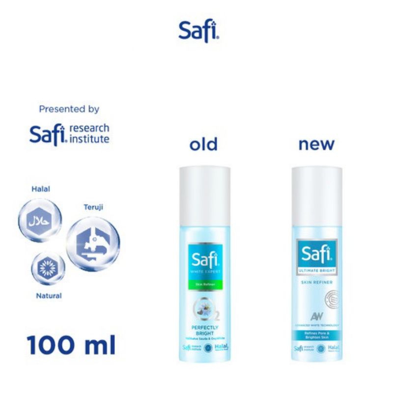 Jual SAFI ULTIMATE BRIGHT SKIN REFINER 100ml (Toner) | Shopee Indonesia
