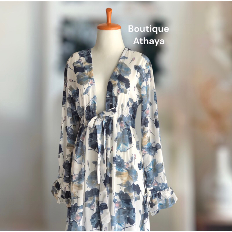 Jual LONG OUTER SIFFON | CARDIGAN PANJANG RUFFLE | Shopee Indonesia