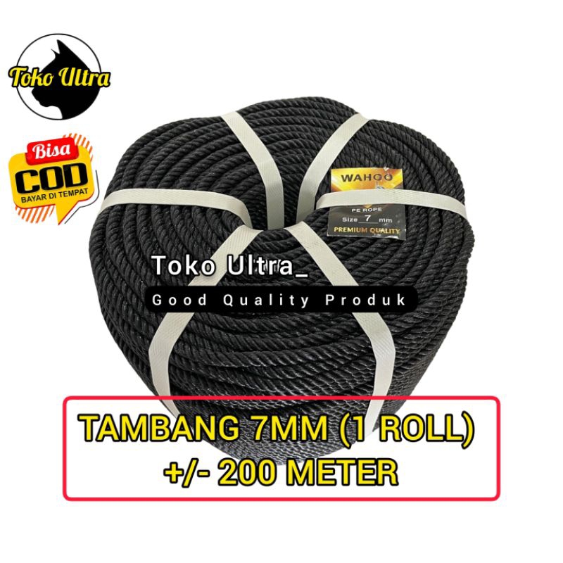 Jual TALI 7MM (1 ROLL) TAMBANG 7MM / TAMPAR 7MM / TALI IKAT BARANG ...