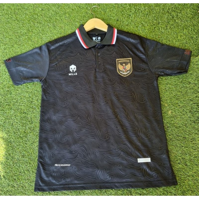Jual jersey timnas indonesia hitam + nama dan nomer punggung | Shopee ...