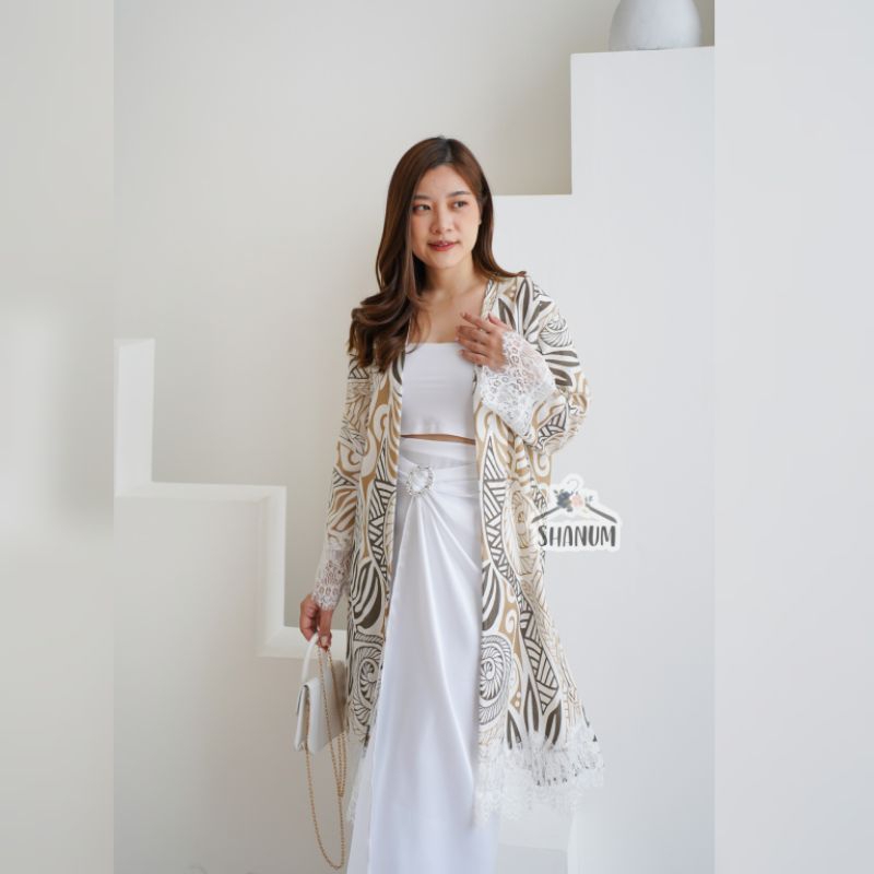 Jual SHANUM BATIK OUTER/OUTER BATIK/BATIK MODERN LACE/BATIK LACE MEWAH ...