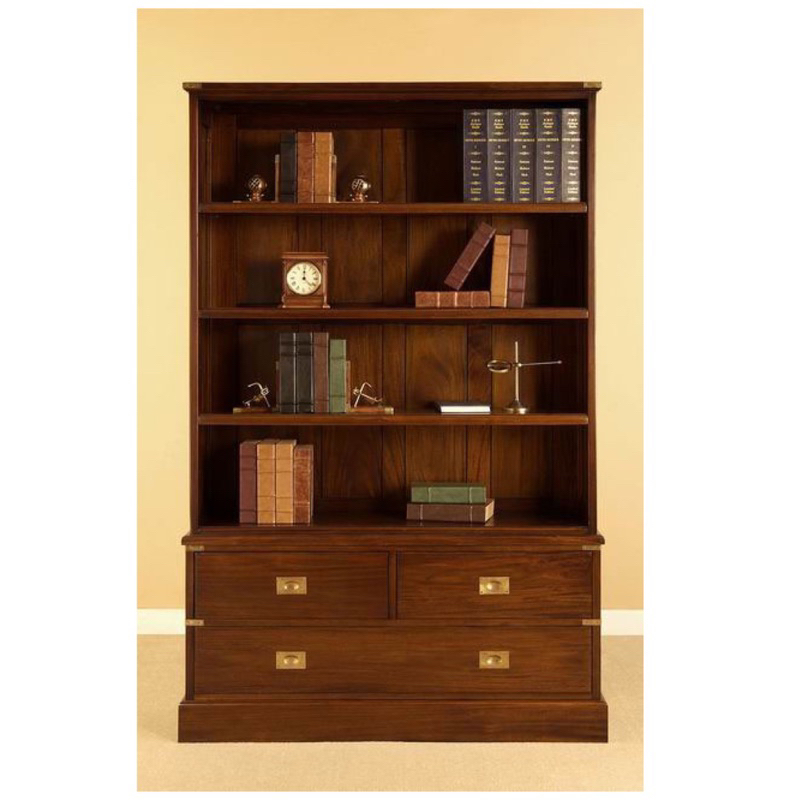 Jual Lemari Bookcase minimalis ruang tamu full kayu mahoni solid ...