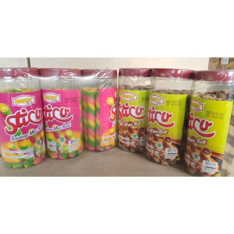 Jual Happy Time Astor Sticu Mini Wafer Roll Rainbow 33gr | Shopee Indonesia