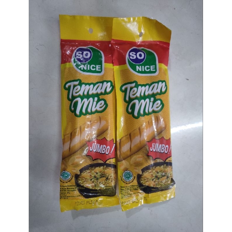 Jual SO NICE TEMAN MIE Jumbo sosis siap makan 80 gram isi 2 stick ...