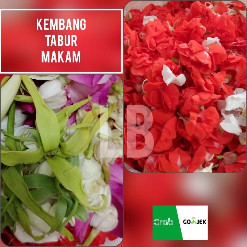 Jual kembang tabur ziarah makam kuburan pihong+mawar+melati+kenanga ...