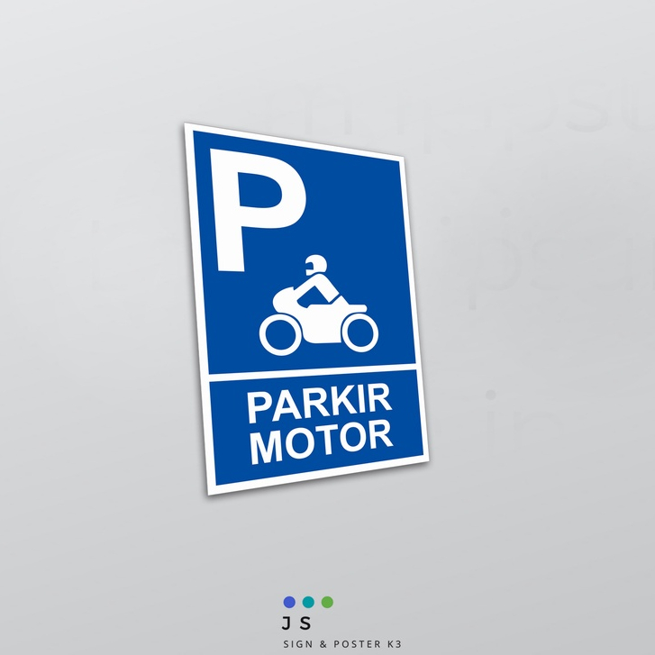 Jual STICKER K3 SAFETYSIGN PARKIR MOTOR | Shopee Indonesia